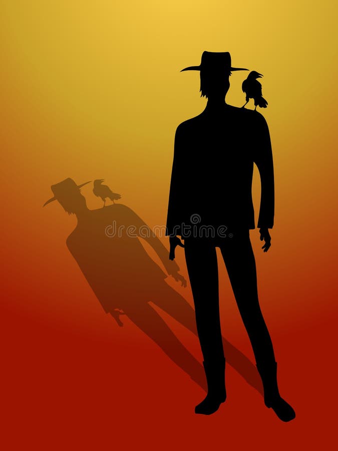 Man Silhouette Over Shoulder Stock Illustrations – 51 Man Silhouette ...