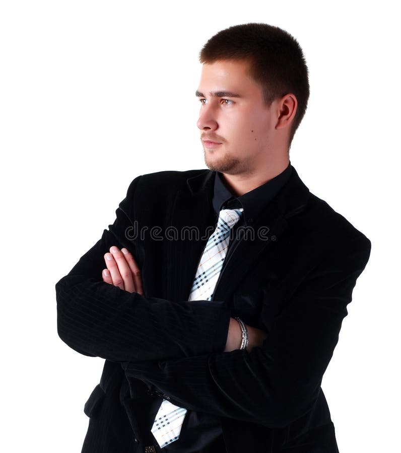 Man in a black suit stock photo. Image of suit, face, model - 7221762