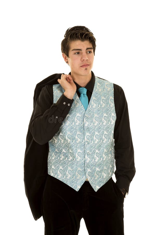 Man in Black Suit Jacket Over Shoulder Stock Photo - Image of ...