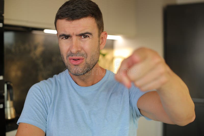 Man Blaming Someone with His Finger Stock Image - Image of bullying ...