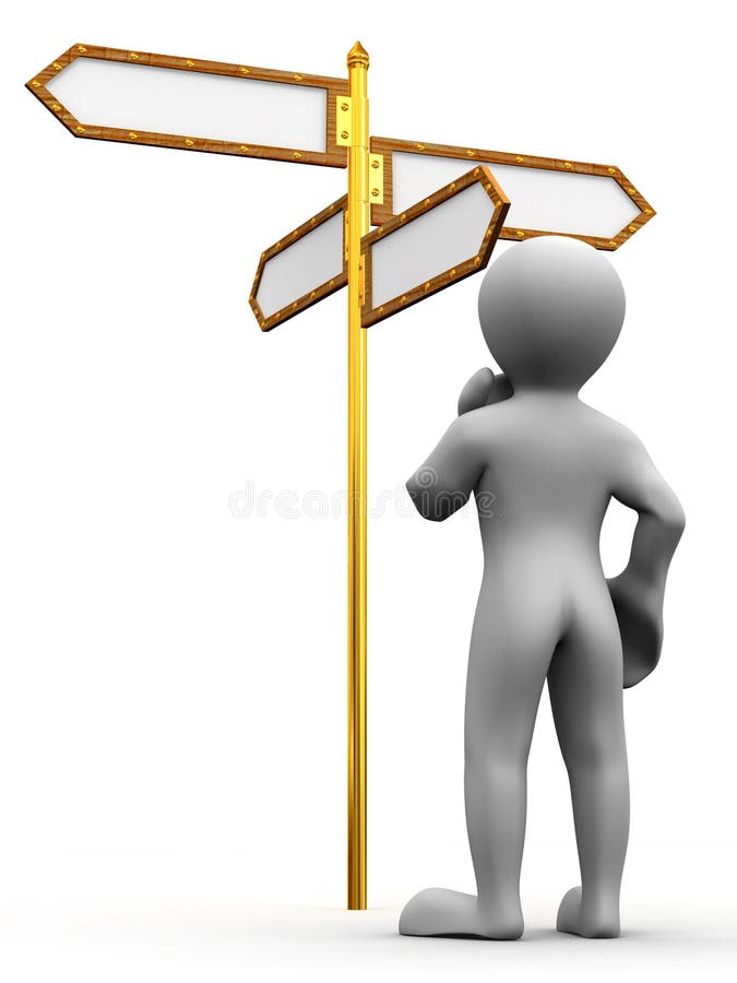 Directions 3d Man Stock Illustrations – 250 Directions 3d Man Stock ...