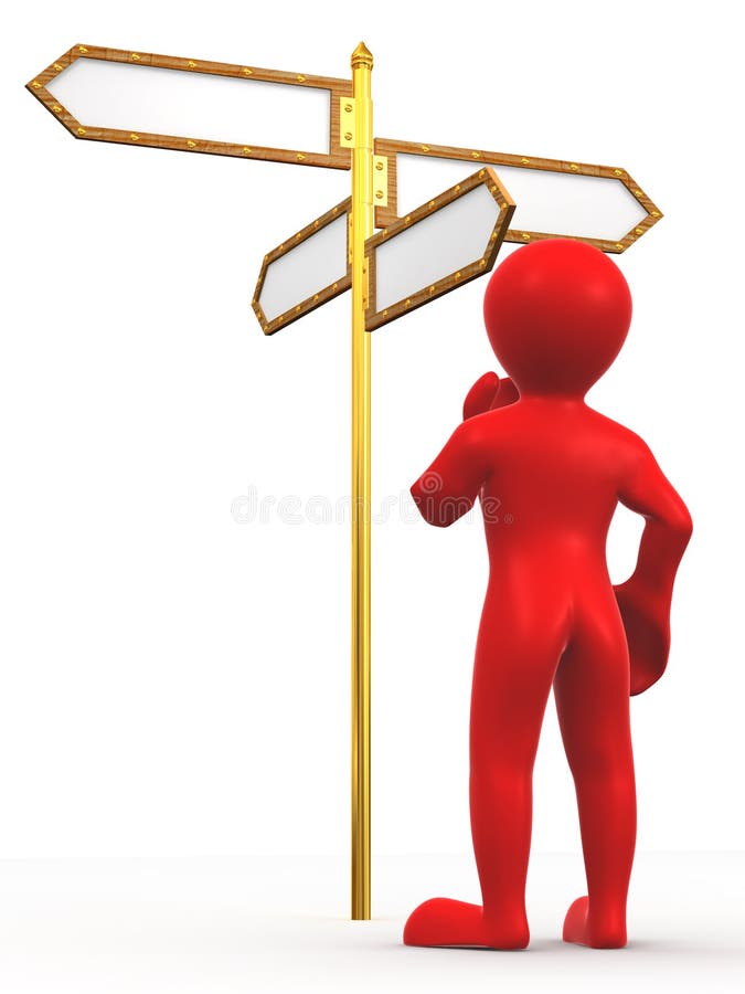 Choice and Directions Signs Stock Illustration - Illustration of guide ...