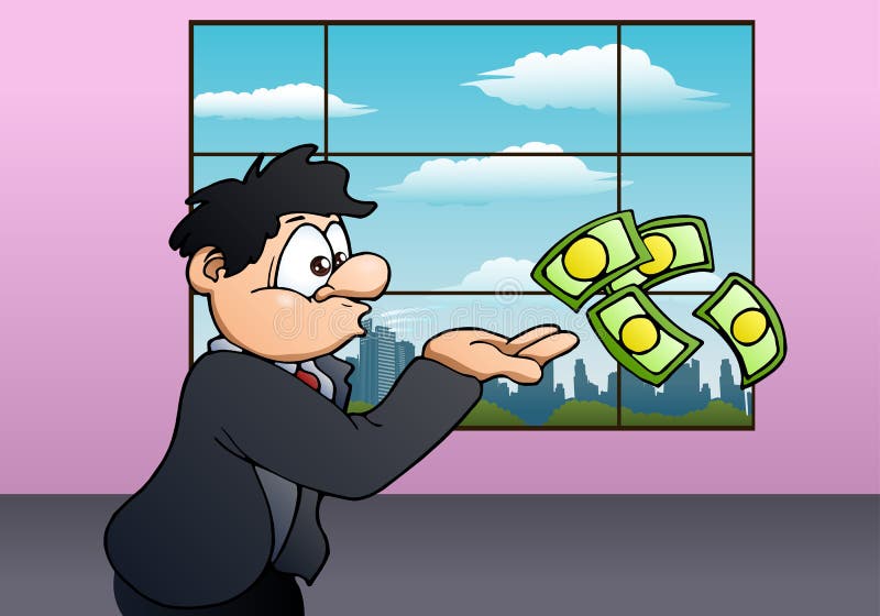 Blowing Money Stock Illustrations – 523 Blowing Money Stock ...