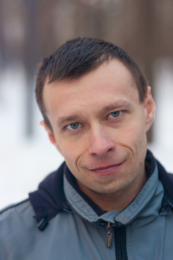 Man with blue eyes stock photo. Image of portraits, cold - 22915424