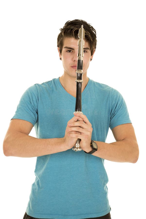 Man Blue Shirt Hatchet Face Stock Photos - Free & Royalty-Free Stock ...