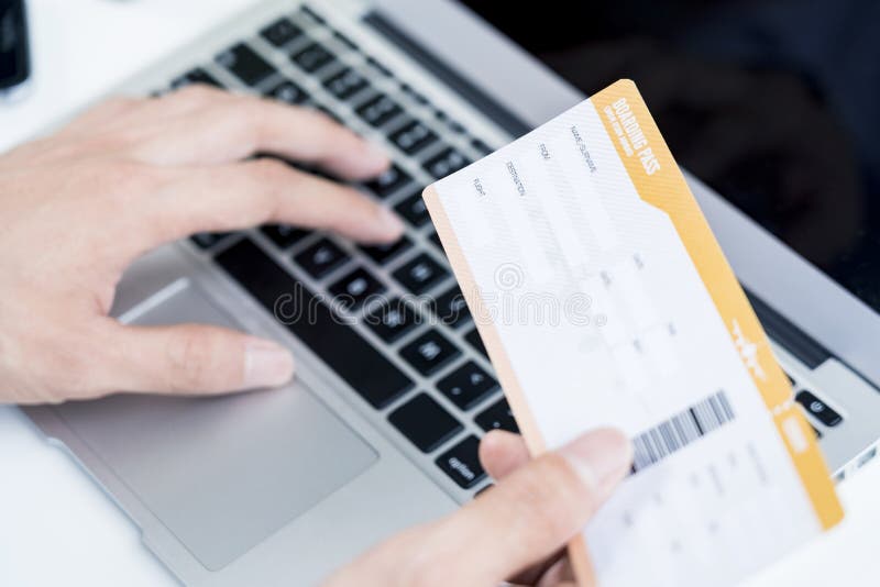 Online boarding passes stock photo. Image of activity - 144029346