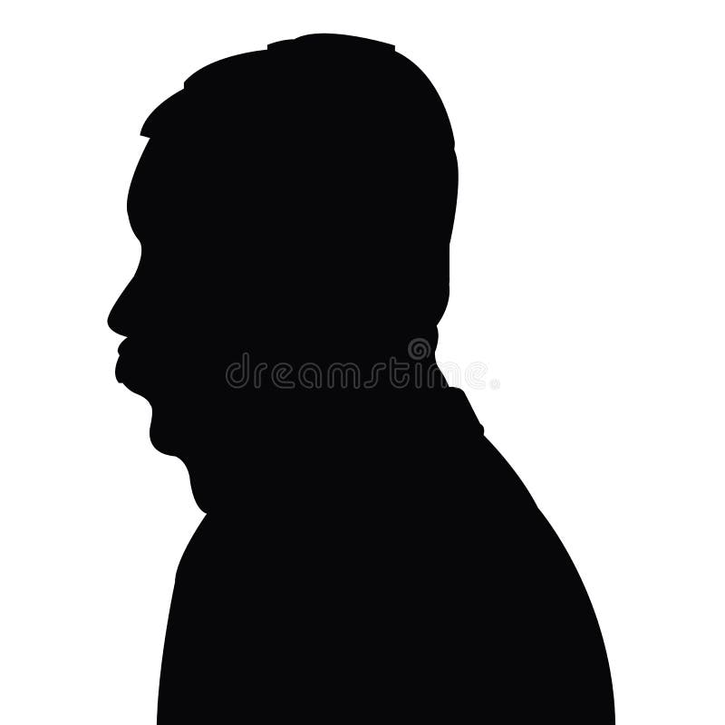 A Man Body, Black Color Silhouette Vector Stock Vector - Illustration ...