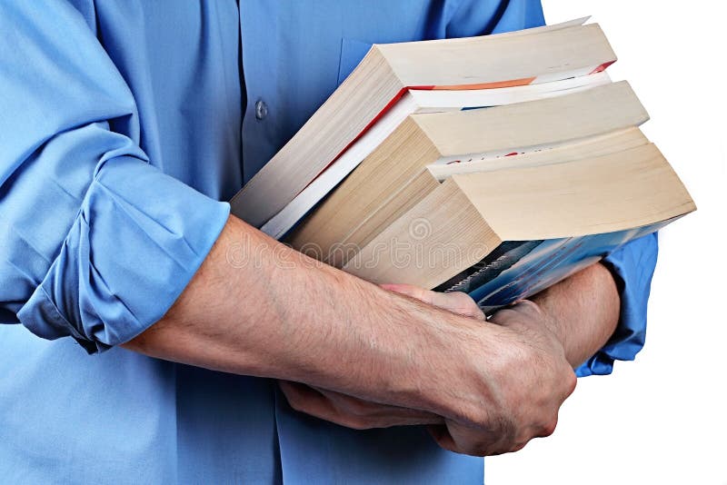 Man with a book stock image. Image of manual, book, black - 12131053