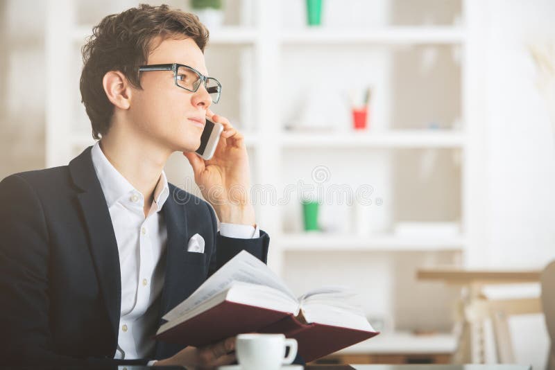 Phone with book stock photo. Image of concept, communicator - 34532474