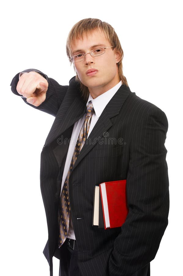 Man with books stock image. Image of office, corporate - 15798995