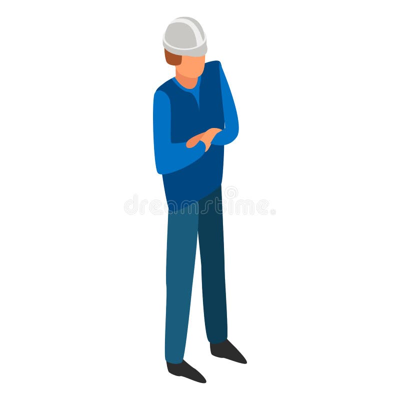 Isometric People Hard Hat Stock Illustrations – 75 Isometric People ...