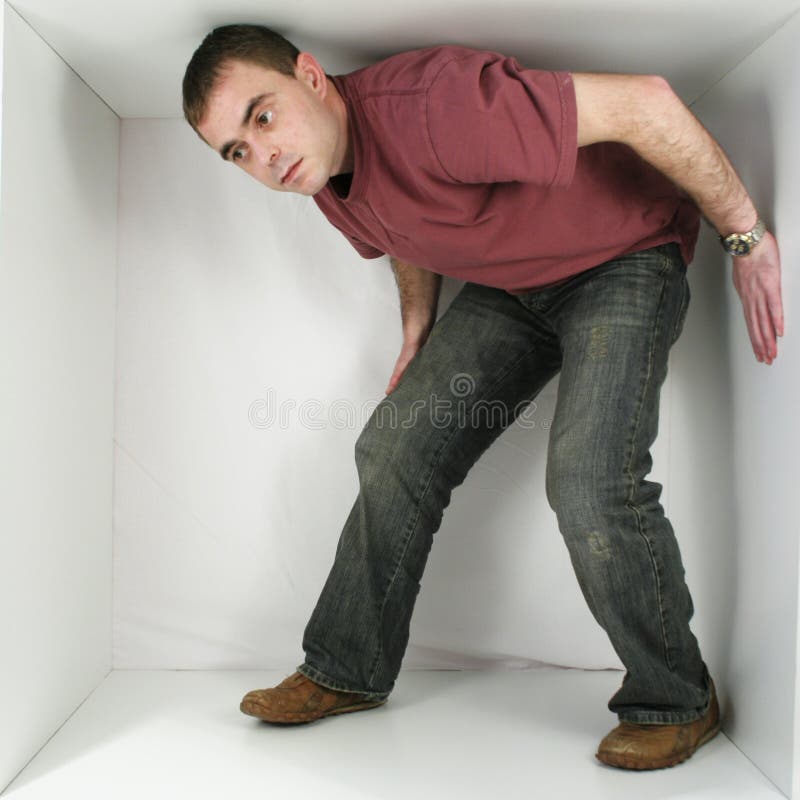 Man in a box stock photo. Image of office, industry, casual - 1550046