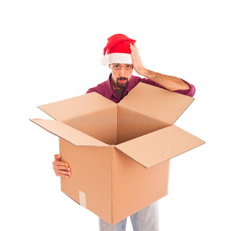 Man with Box stock photo. Image of handsome, warehouse - 16873226