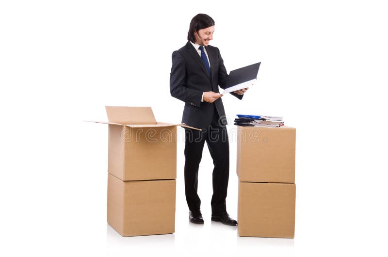 Man Under Boxes Warehouse Stock Photos - Free & Royalty-Free Stock ...
