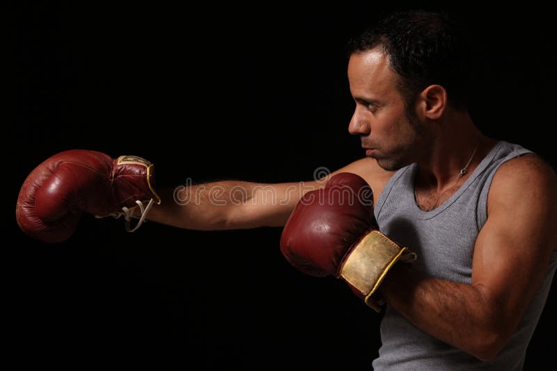 Man boxing stock photo. Image of punching, boxer, hook - 21894816