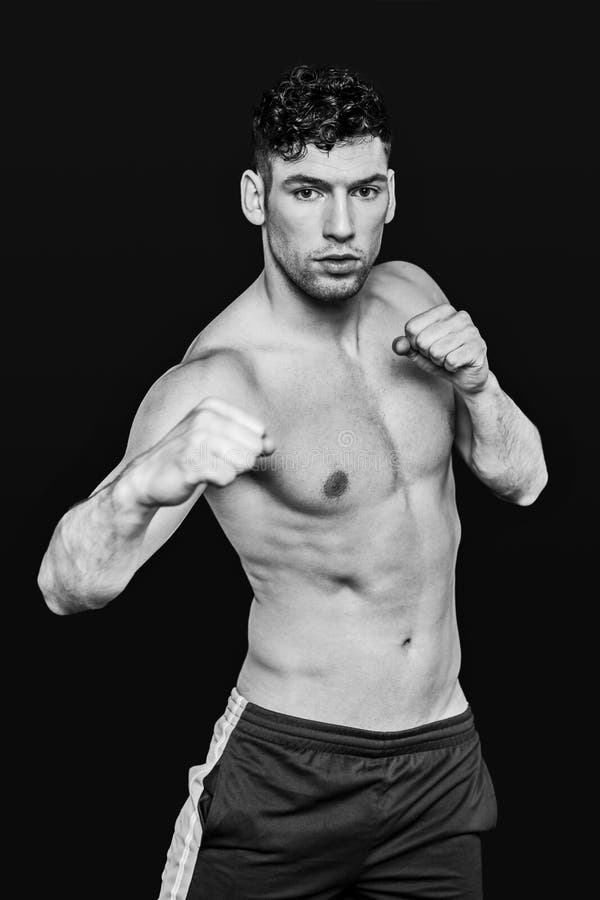 Man boxing stock photo. Image of boxing, fight, dangerous - 53259838