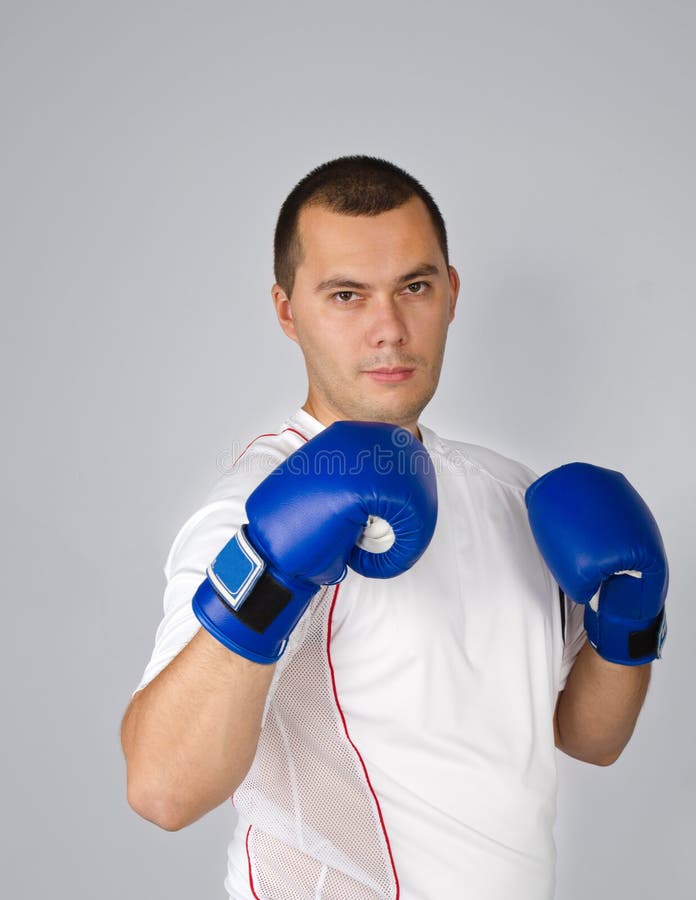 Man with boxing gloves stock photo. Image of competition - 22063698