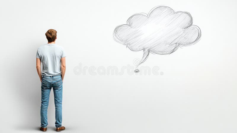 Man Brainstorming Ideas by Whiteboard, Visualizing Innovation and ...