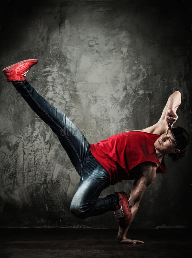 Man break-dancing stock photo. Image of balance, breakdancer - 41203392
