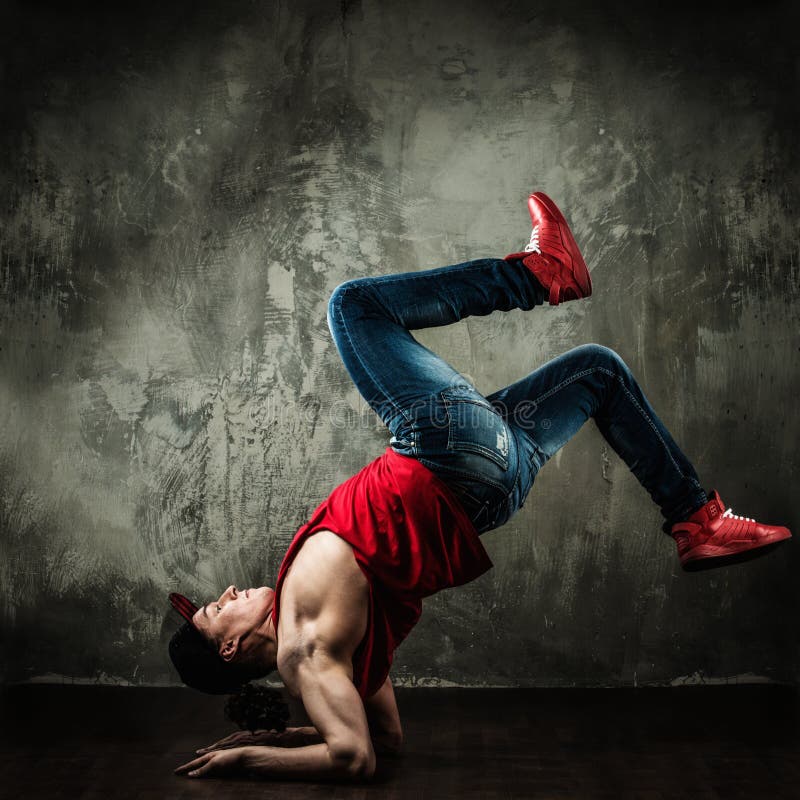 Man break-dancing stock image. Image of motion, breaking - 41203447