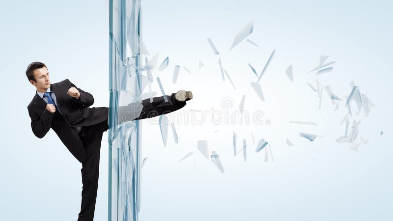 Man breaking glass stock image. Image of finished, gesture - 42896447