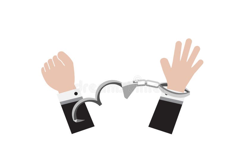 A Vector of Freedom Hand from Handcuff Bondage of Prisoner or ...