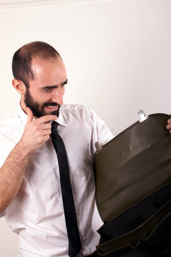 Man with briefcase stock image. Image of handsome, briefcase - 49530707