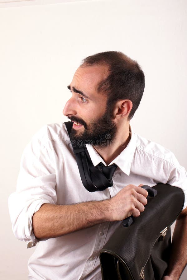 Man with briefcase stock image. Image of corporate, business - 49847777