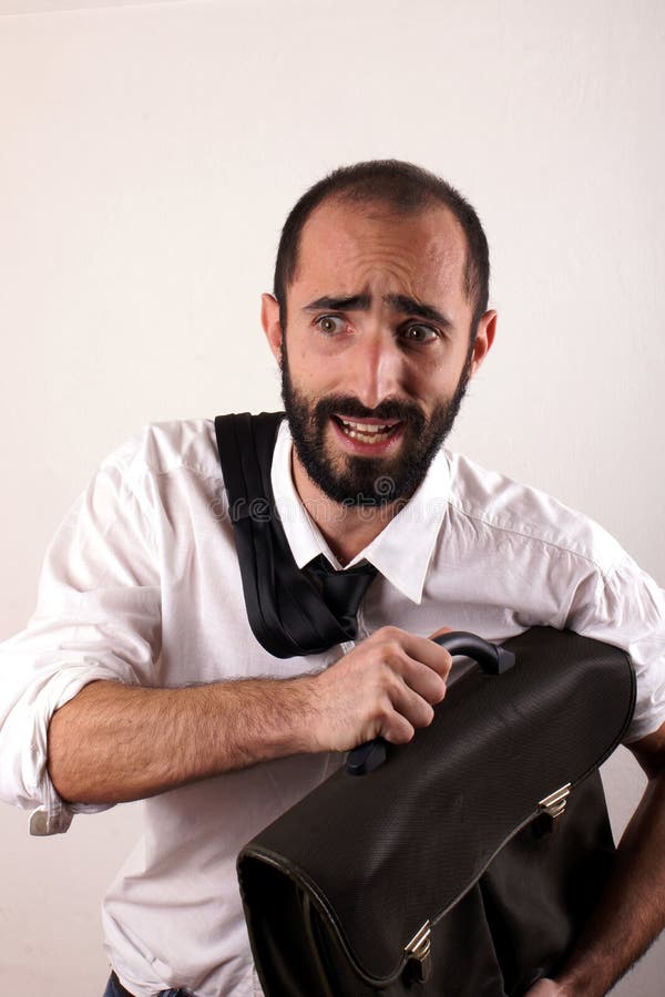 Man with briefcase stock photo. Image of business, looking - 50218086