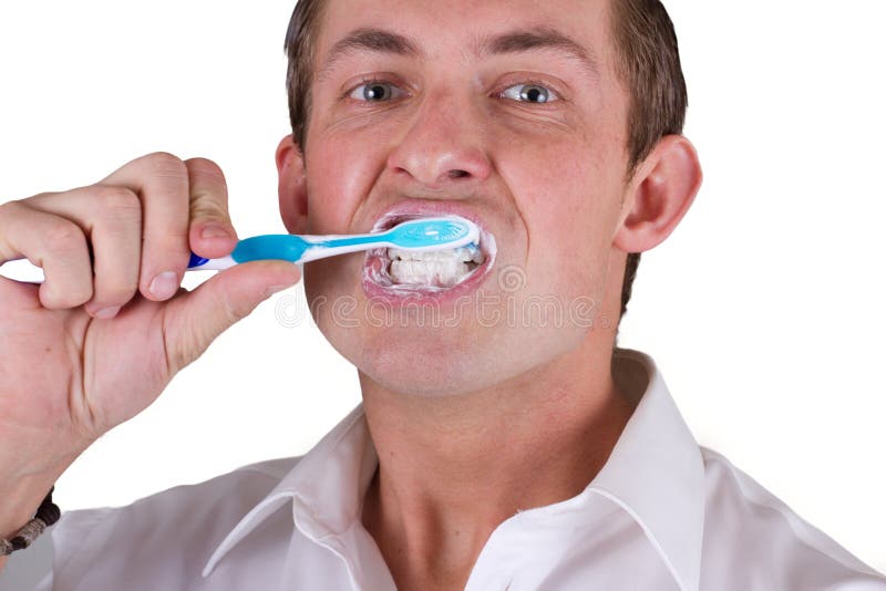 1,463 Man Brushing His Teeth Stock Photos - Free & Royalty-Free Stock ...