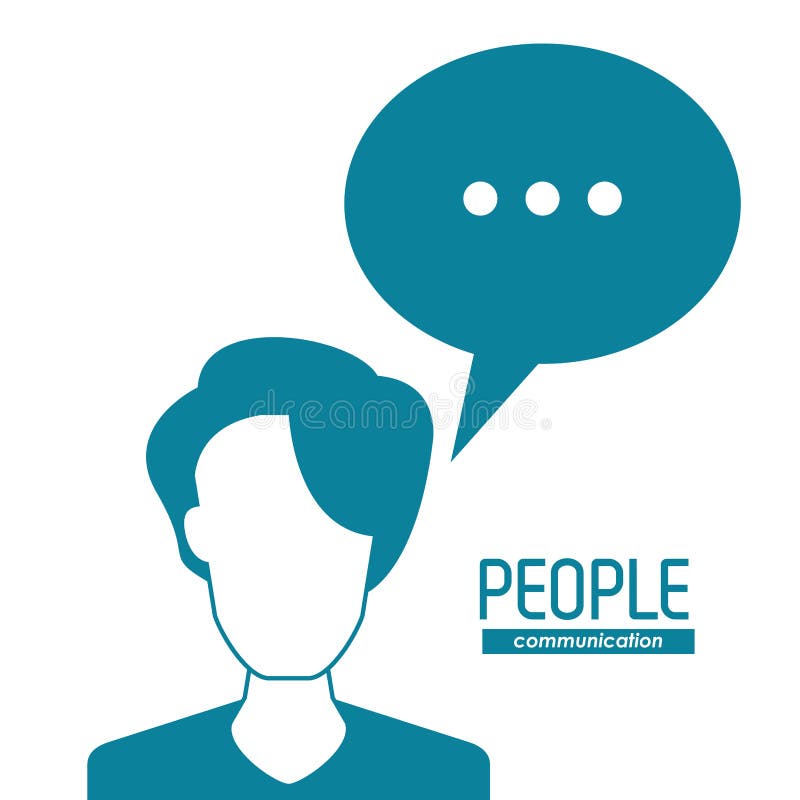 Man and Bubble Icon. People Design. Vector Graphic Stock Illustration ...