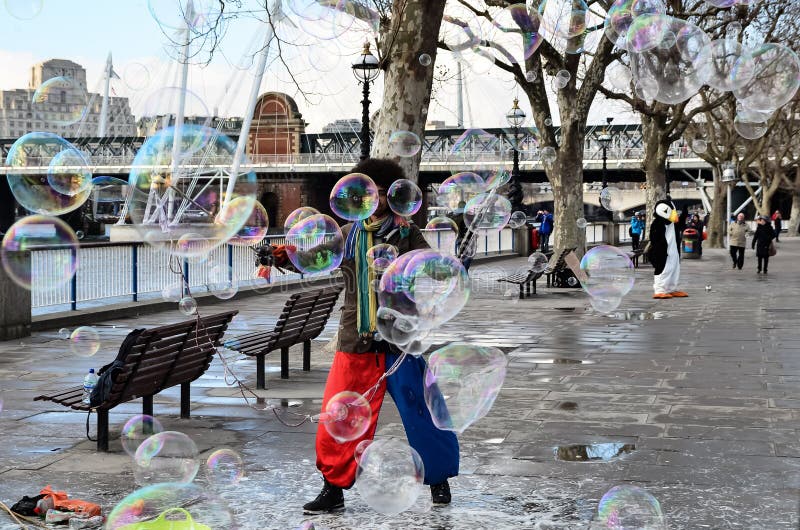 Man with Bubbles editorial image. Image of contemporary - 67992985