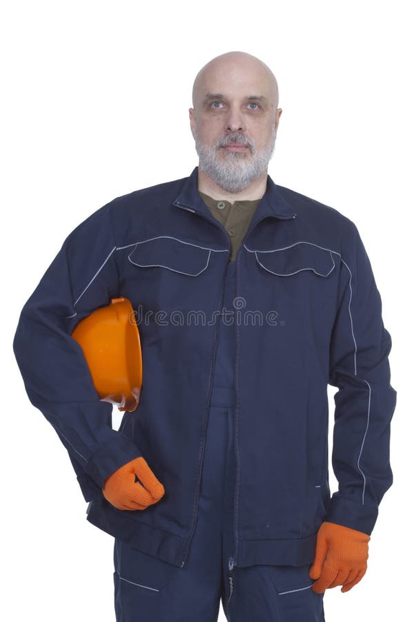 Man Builder in Working Clothes Stock Image - Image of portrait, career ...