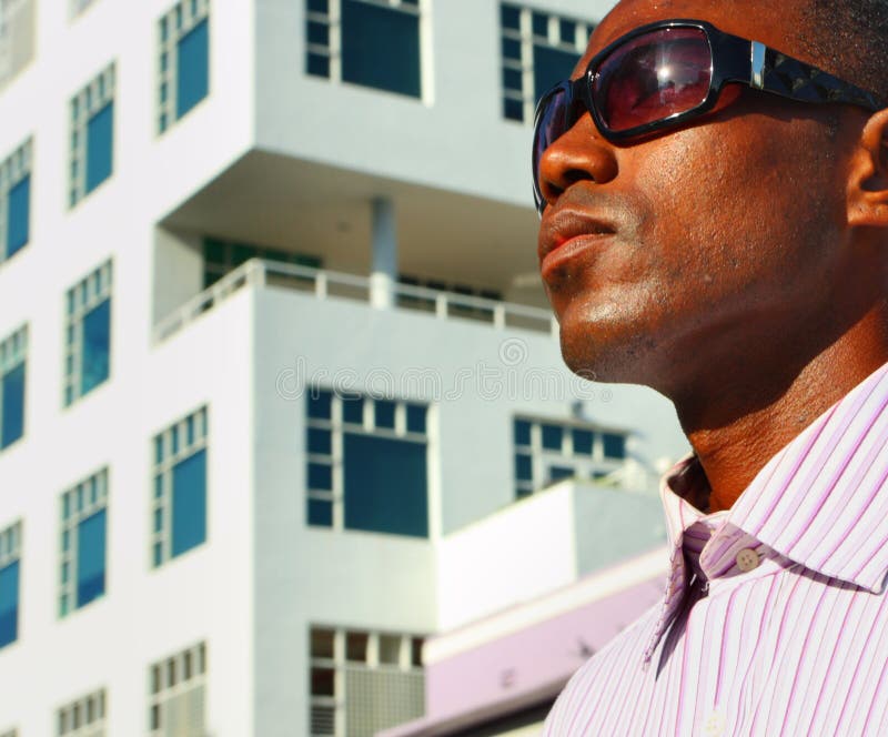 Man With Building Background Picture. Image: 4940011