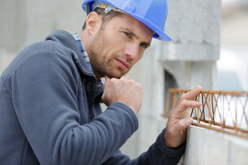 Man Building House Structure Stock Photo - Image of home, wooden: 285685880