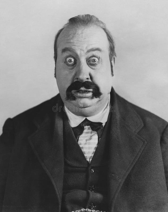 Man with bulging eyes stock photo. Image of hairline - 52032766