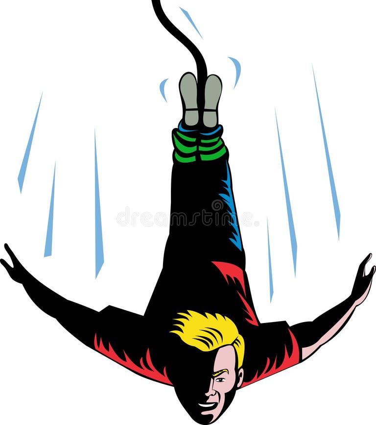Bungee Jumping Vector Illustration Stock Illustrations – 992 Bungee ...