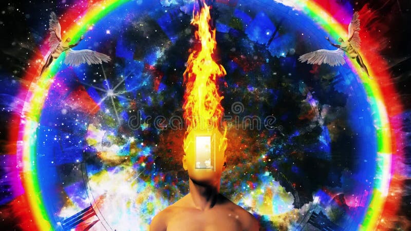 Burning mind stock footage. Video of aurora, body, energy - 183776842