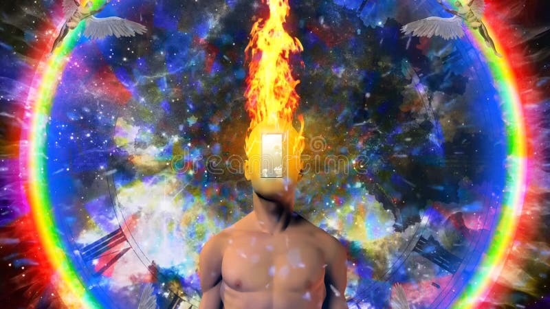 Burning mind stock footage. Video of aurora, body, energy - 183776842