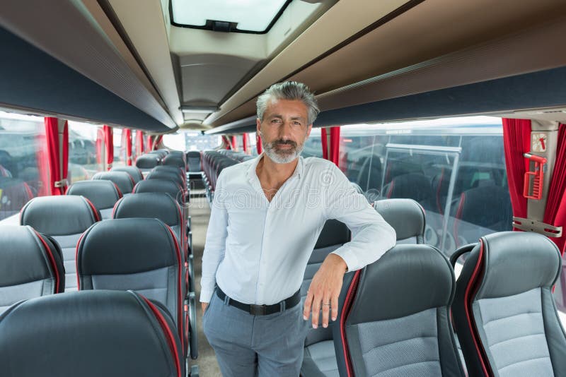 Man on bus posing stock image. Image of distance, class - 160406315