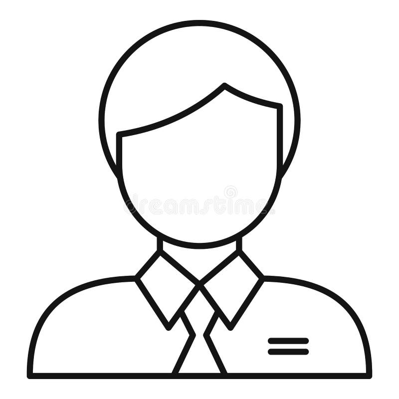 Man Business Suit Icon Outline Style Stock Illustrations – 2,817 Man ...
