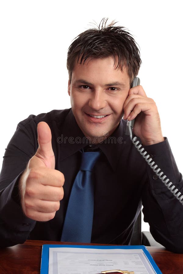 Man Business Satisfaction Guaranteed Stock Image - Image of business ...