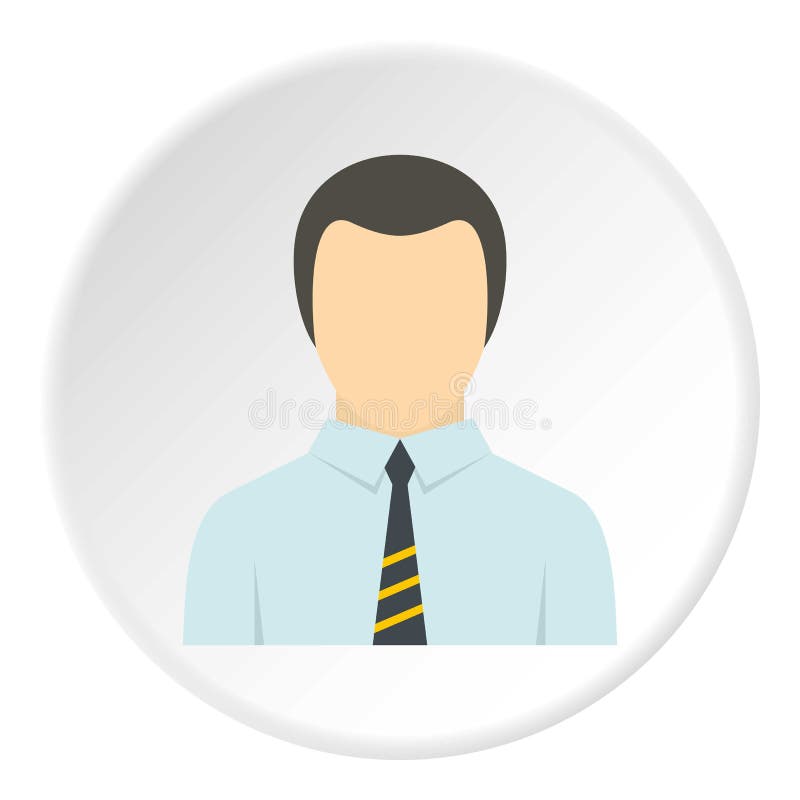 Man in Business Suit As User Icon Circle Stock Vector - Illustration of ...