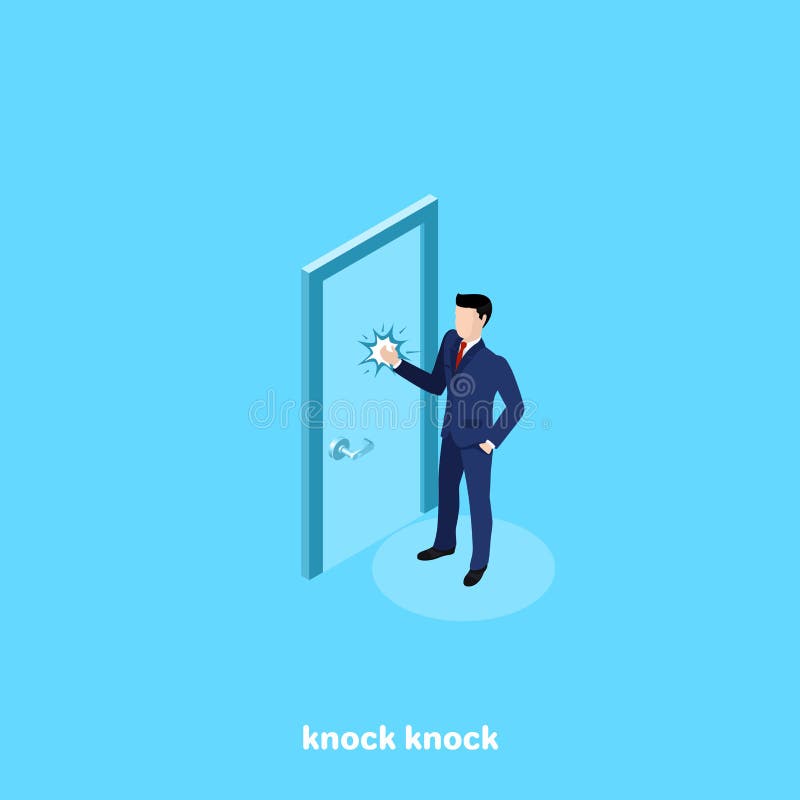 Knocking Door Cartoon Stock Illustrations – 141 Knocking Door Cartoon ...