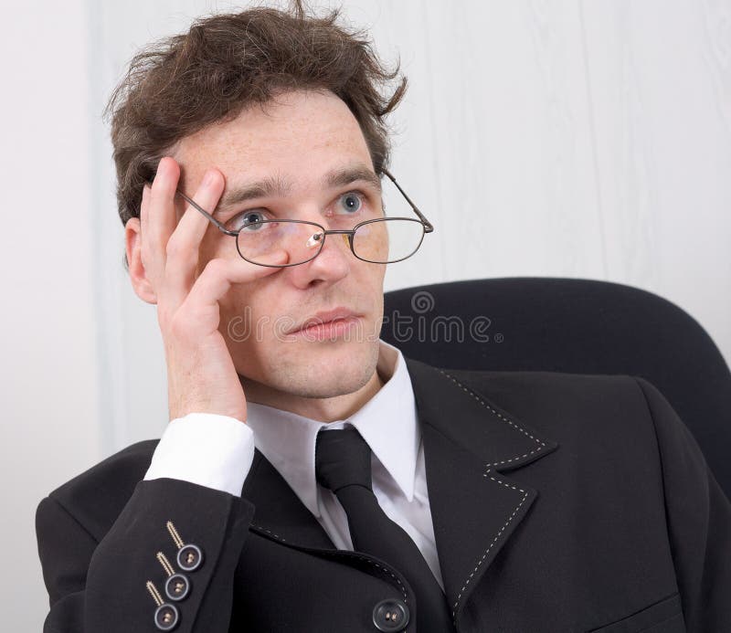 The Man - Businessman and Problems Stock Image - Image of confusion ...