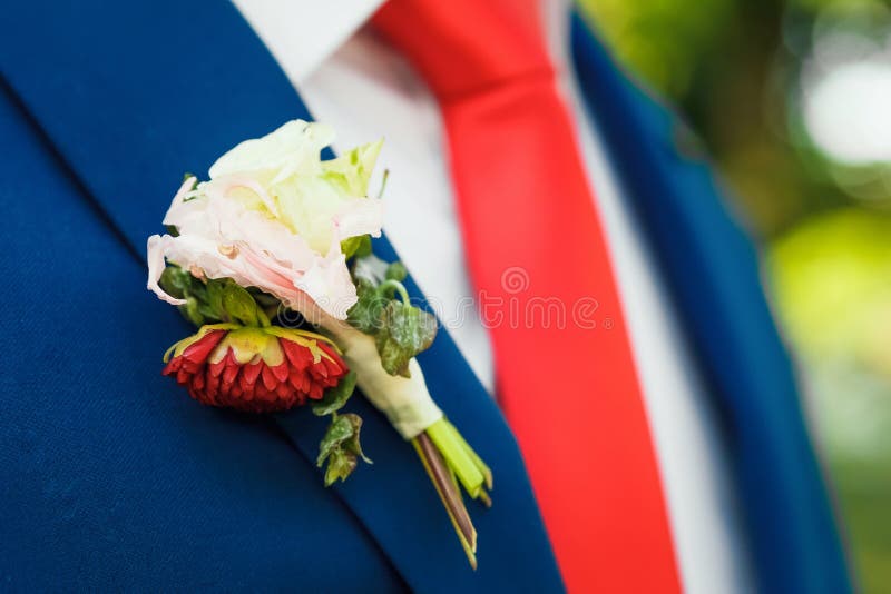 A Man Buttoning a Blue Jacket Stock Photo - Image of closeup, chest ...