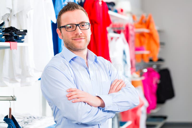 Man Buying Clothes in Shop or Store Stock Photo - Image of spree ...