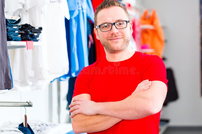 Man Buying Clothes in Shop or Store Stock Photo - Image of spree, shop ...