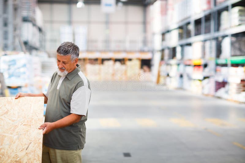 Man Buying Construction Wood in a DIY Store Stock Photo - Image of ...