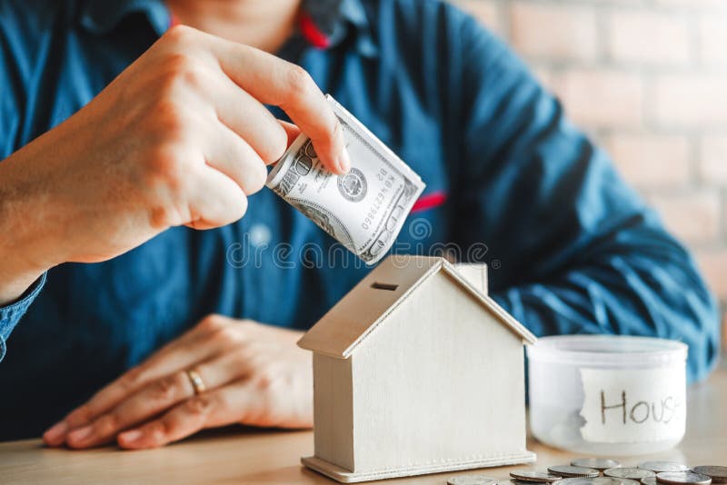 Man Calculator Accounting Calculating with Money Stack Step Growing ...